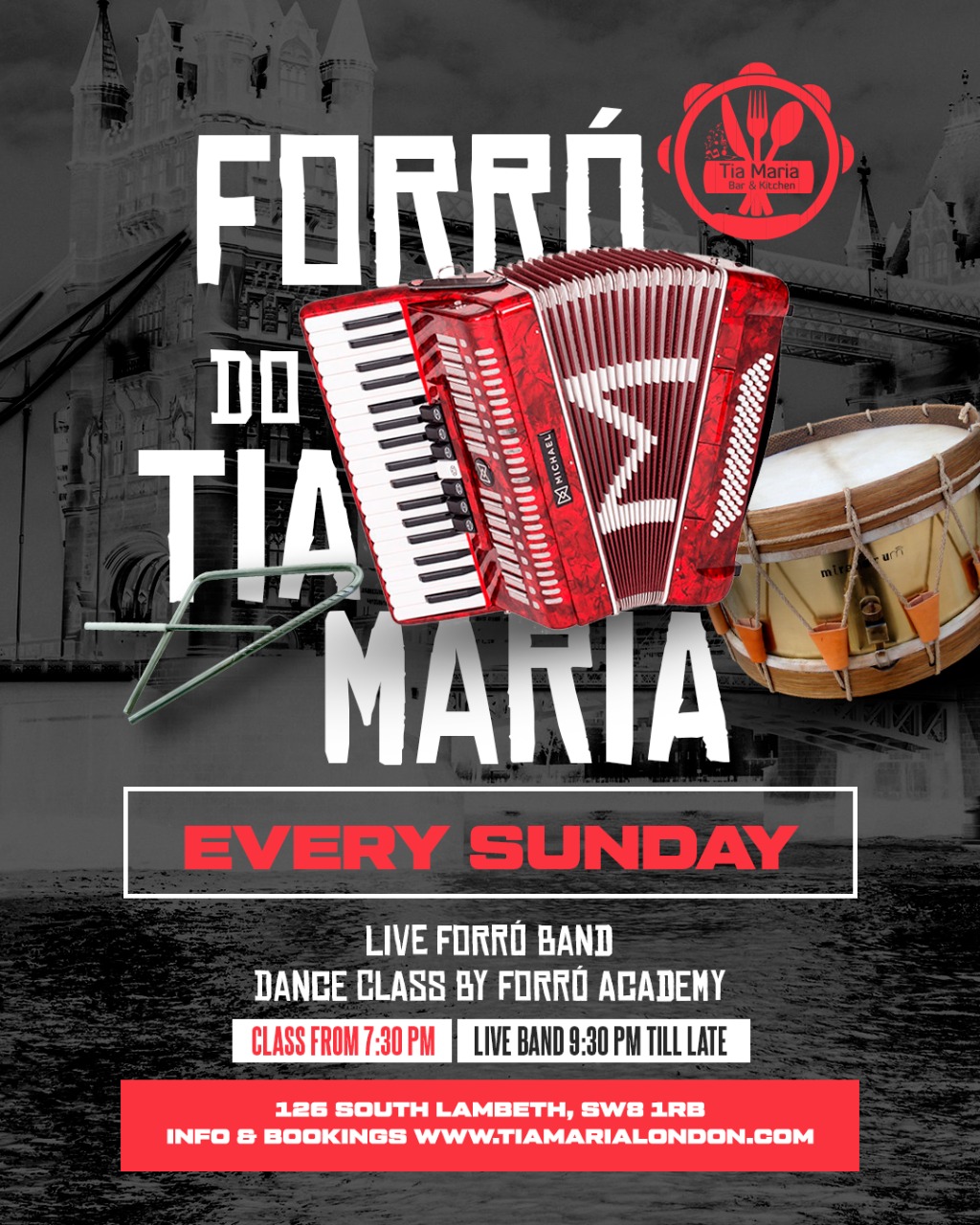 What's On - Tia Maria Bar & Kitchen